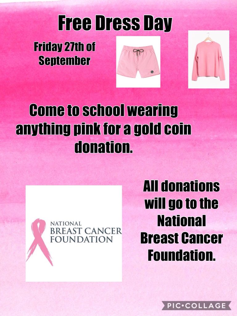 Free Dress Day – Friday 27th September – St Dominics