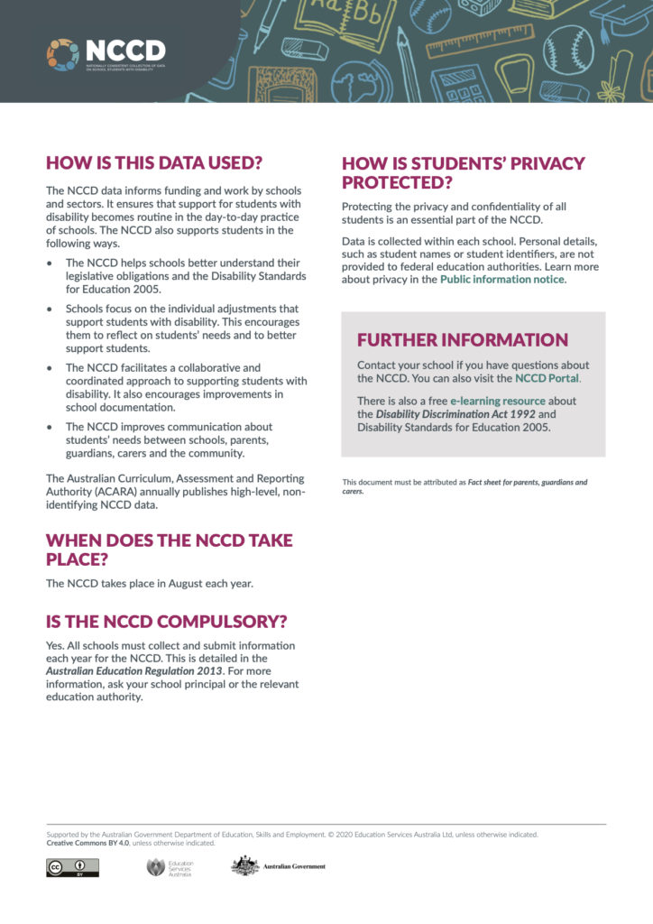 National Consistent Collection of Data on School Students with ...