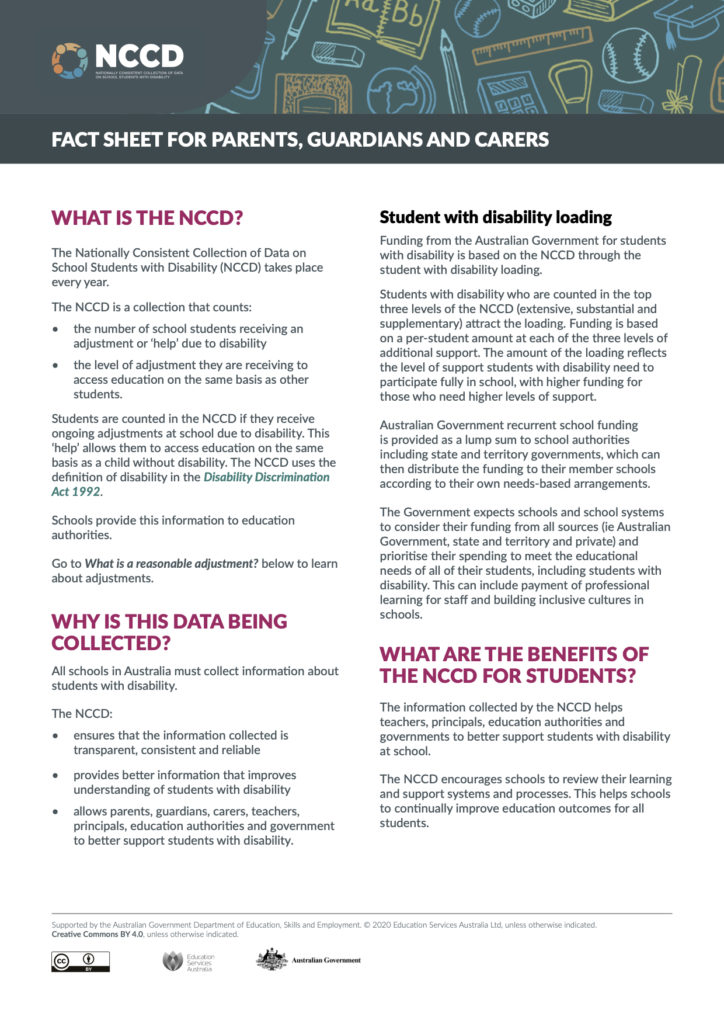 National Consistent Collection of Data on School Students with ...